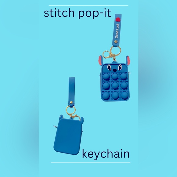 Toys | Stitch Popit Keychain | Poshmark